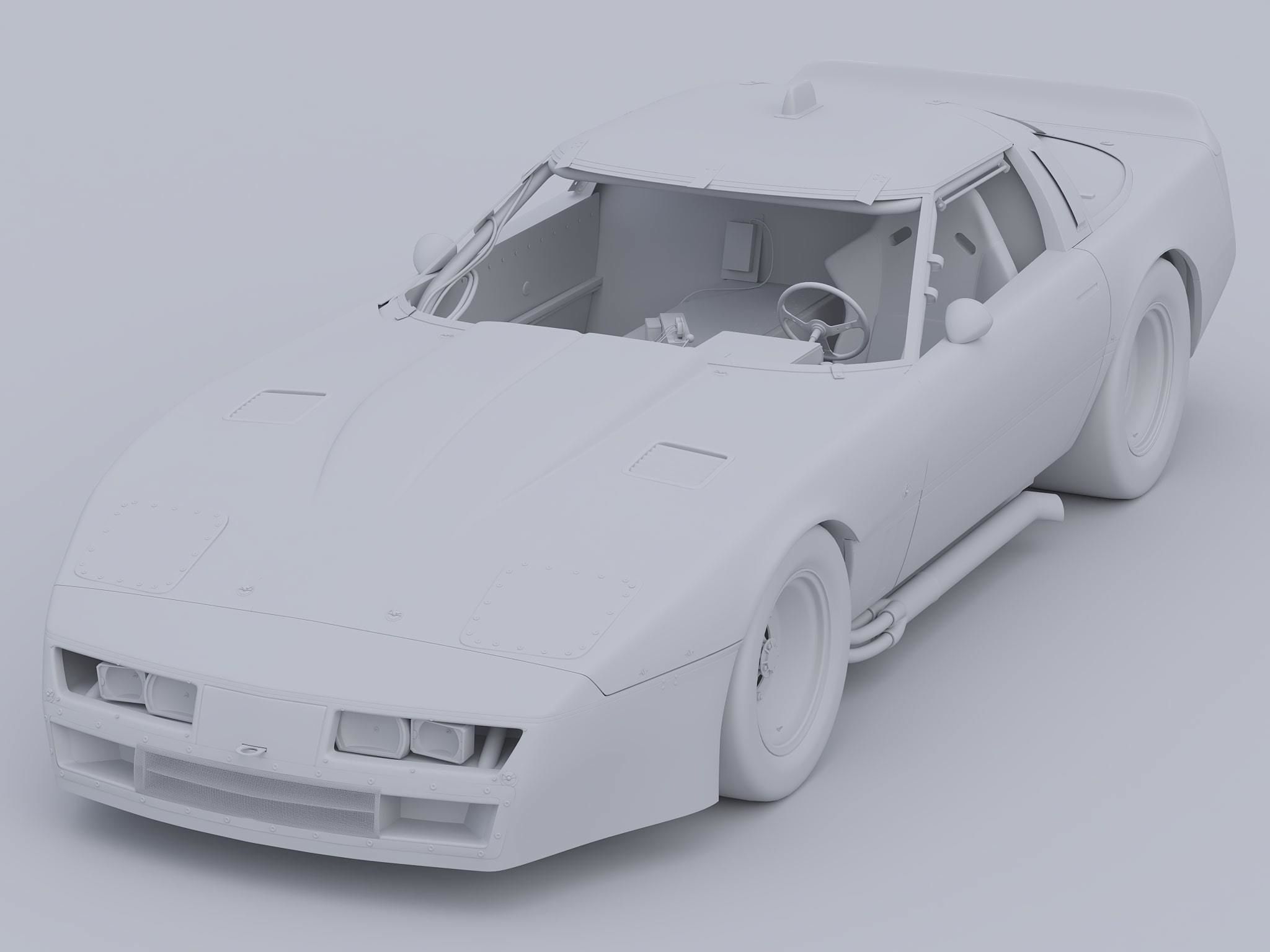 1984 Chevrolet Corvette C4 IMSA 3D model | CGTrader
