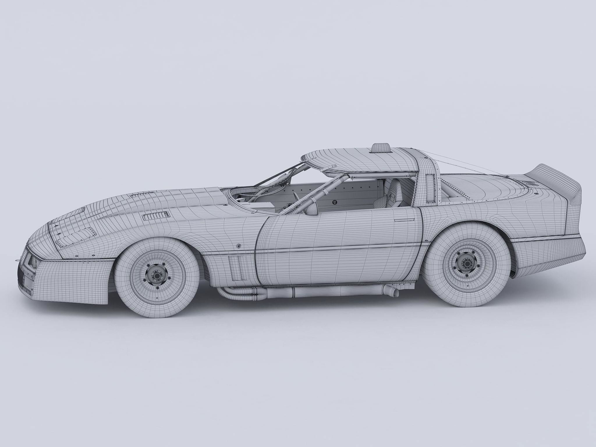1984 Chevrolet Corvette C4 IMSA 3D model | CGTrader