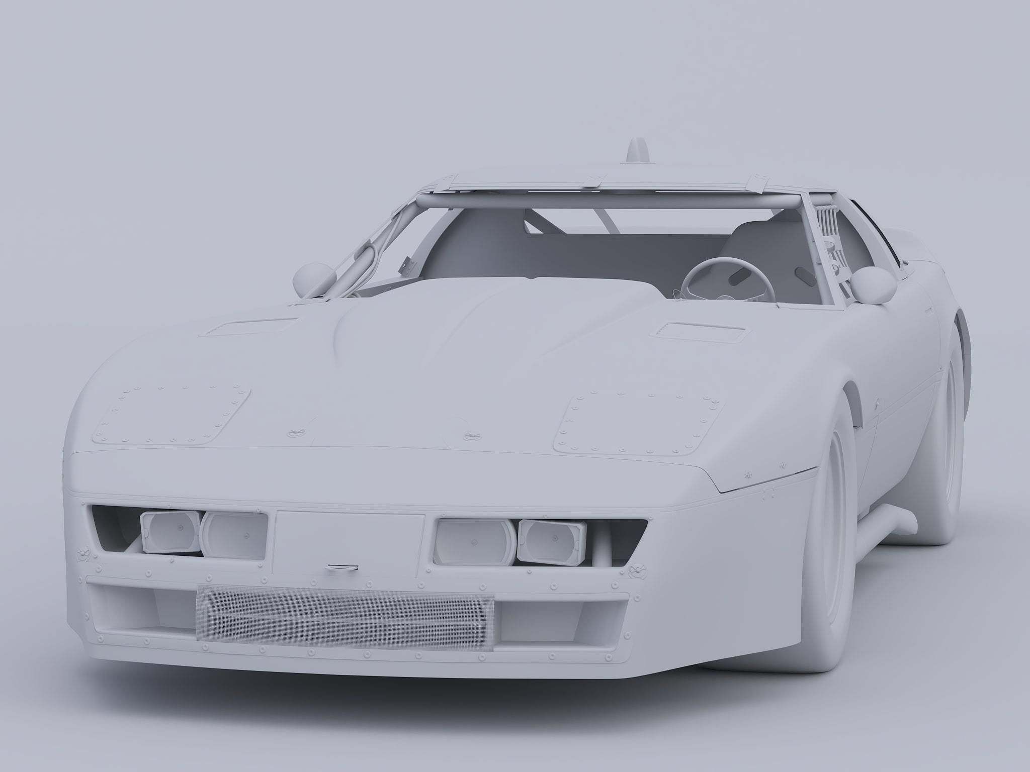 1984 Chevrolet Corvette C4 IMSA 3D model | CGTrader