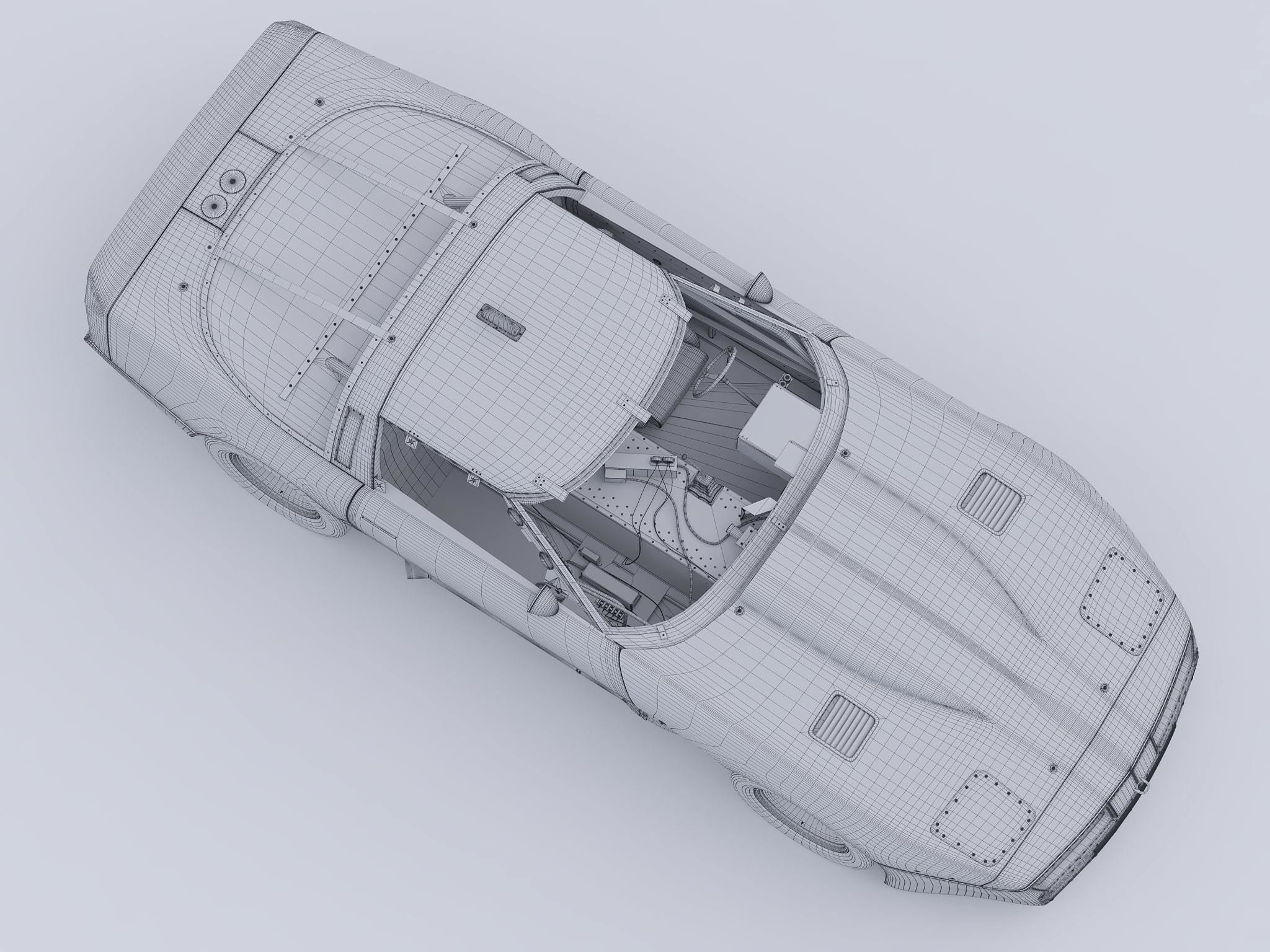 1984 Chevrolet Corvette C4 IMSA 3D model | CGTrader