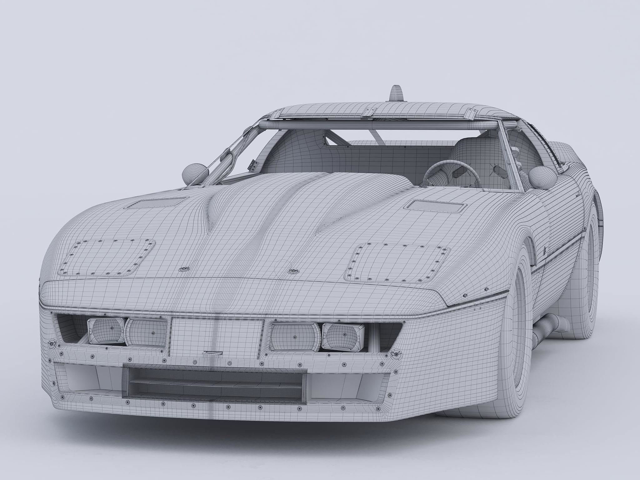 1984 Chevrolet Corvette C4 IMSA 3D model | CGTrader