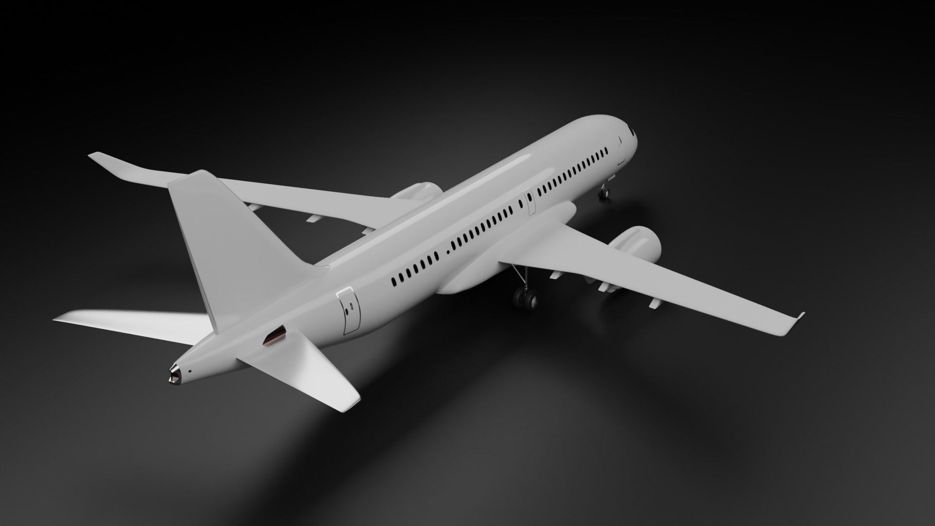 Airbus A220-300 3D model | CGTrader