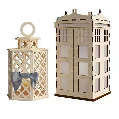 Lanterns police box 3D model | CGTrader