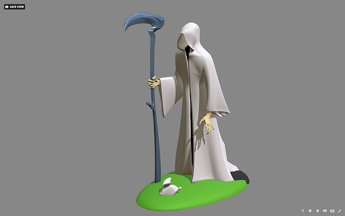 Death figurine 3D model 3D printable | CGTrader