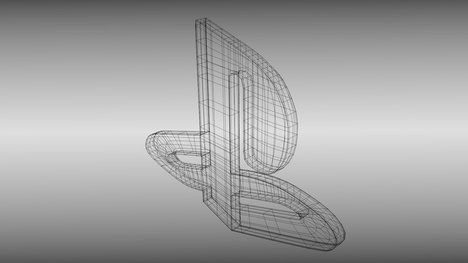 Playstation logo free 3D Model .obj .3ds .fbx .blend .dae - CGTrader.com