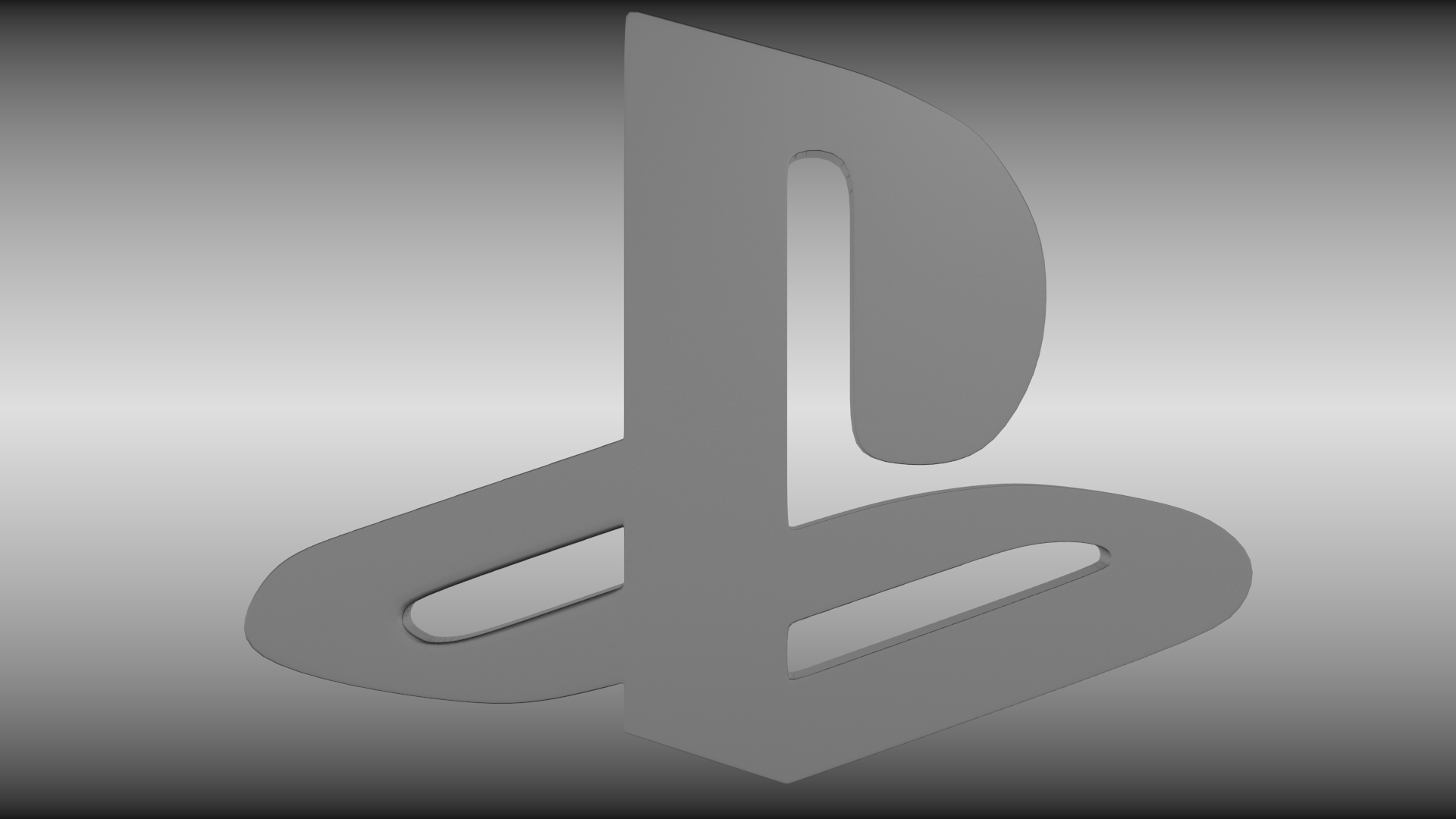 Playstation logo free 3D Model .obj .3ds .fbx .blend .dae - CGTrader.com