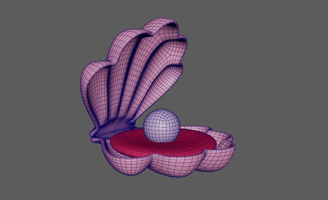 Cartoon Pearl 3D model | CGTrader