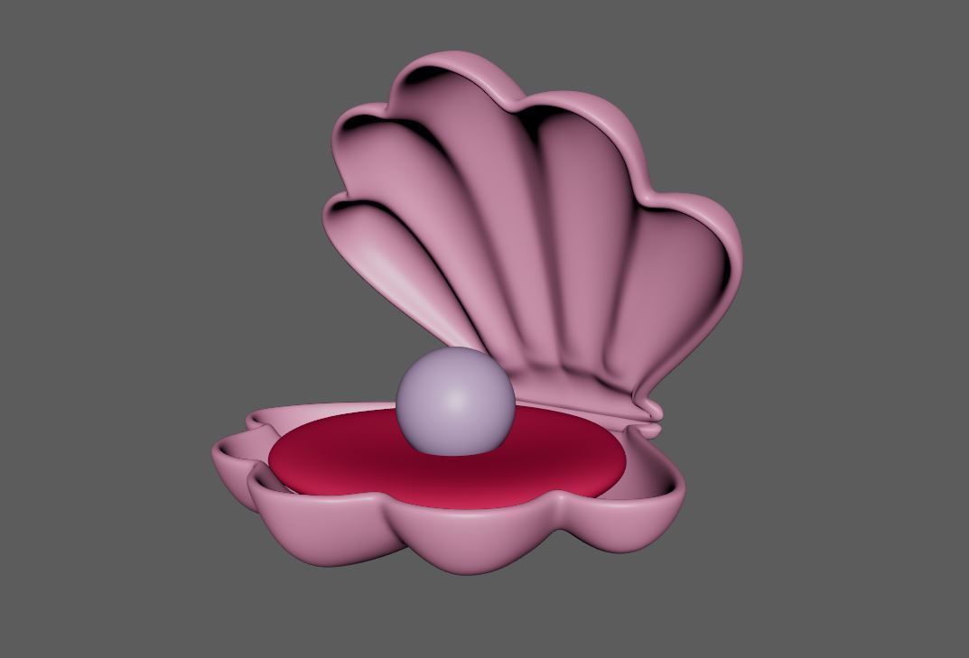 Cartoon Pearl 3D model | CGTrader