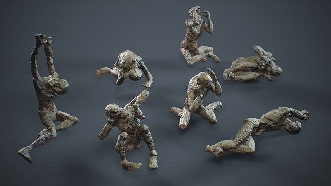 3D model Cursed Body Pack - Low poly Game Ready VR / AR / low-poly ...