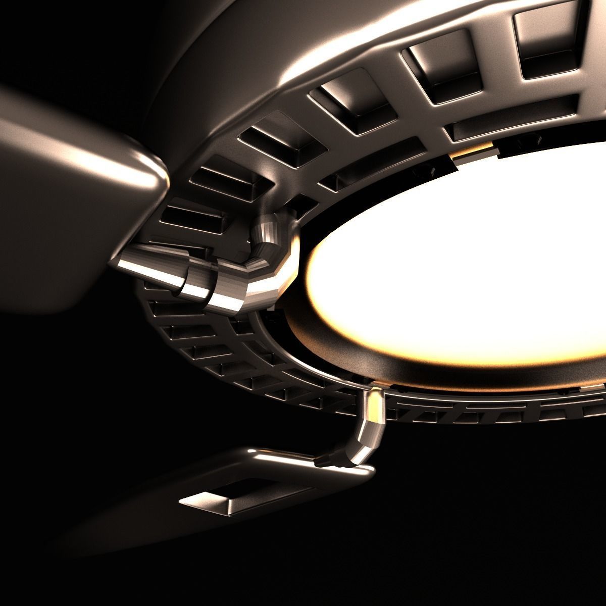 ceiling fan free 3D model | CGTrader