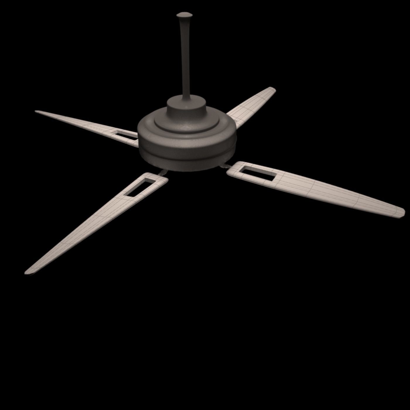 ceiling fan free 3D model | CGTrader