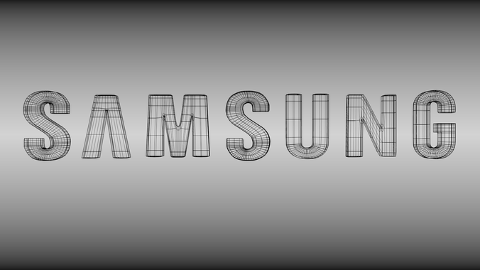 Samsung logo 3D Model .obj .3ds .fbx .blend .dae - CGTrader.com