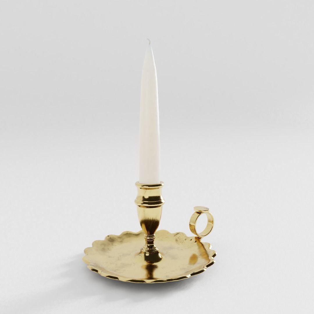 Victorian Chamberstick 3D model | CGTrader