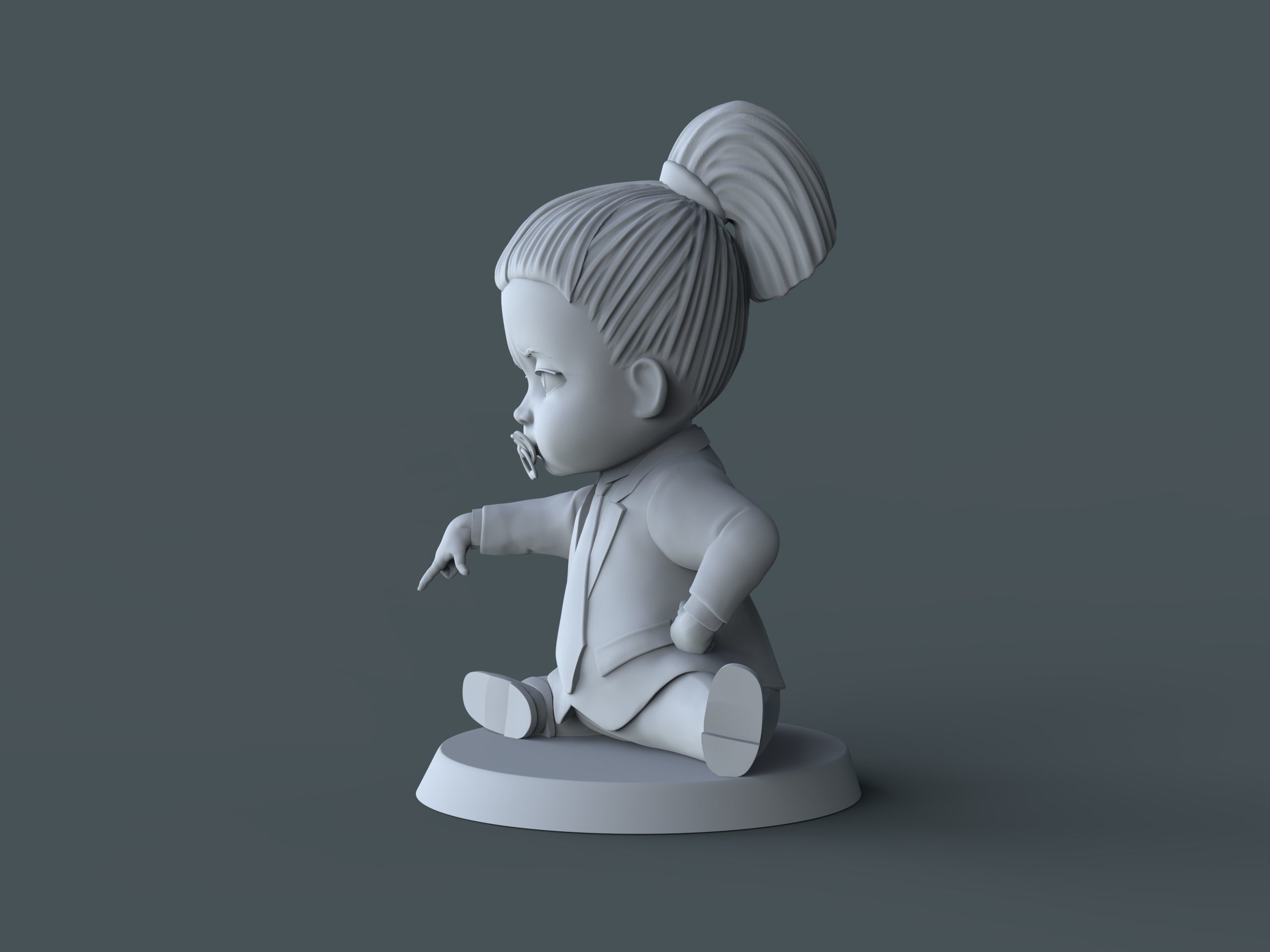 Boss Baby-girl 02 3D model 3D printable | CGTrader