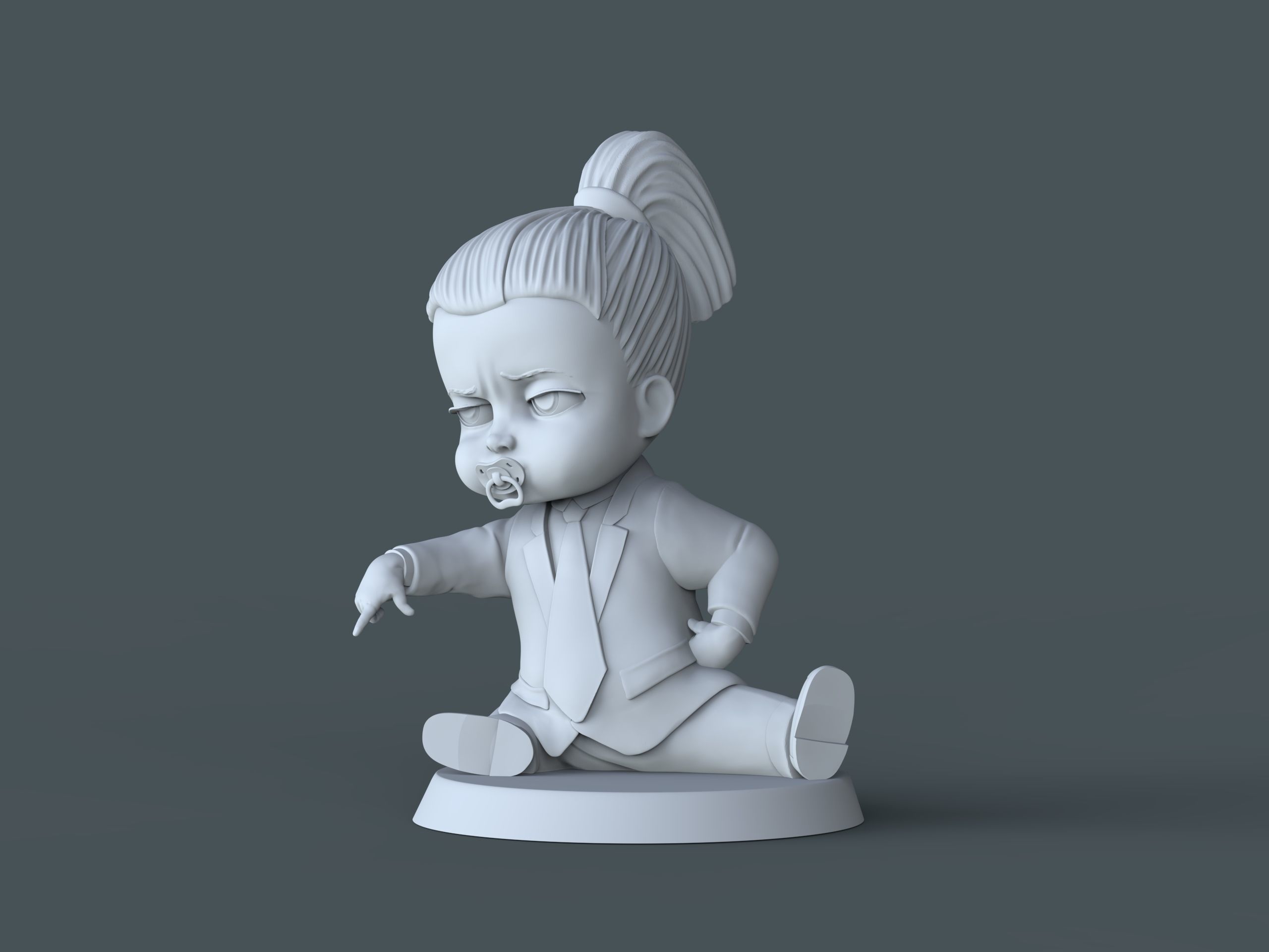 Boss Baby-girl 02 3D model 3D printable | CGTrader