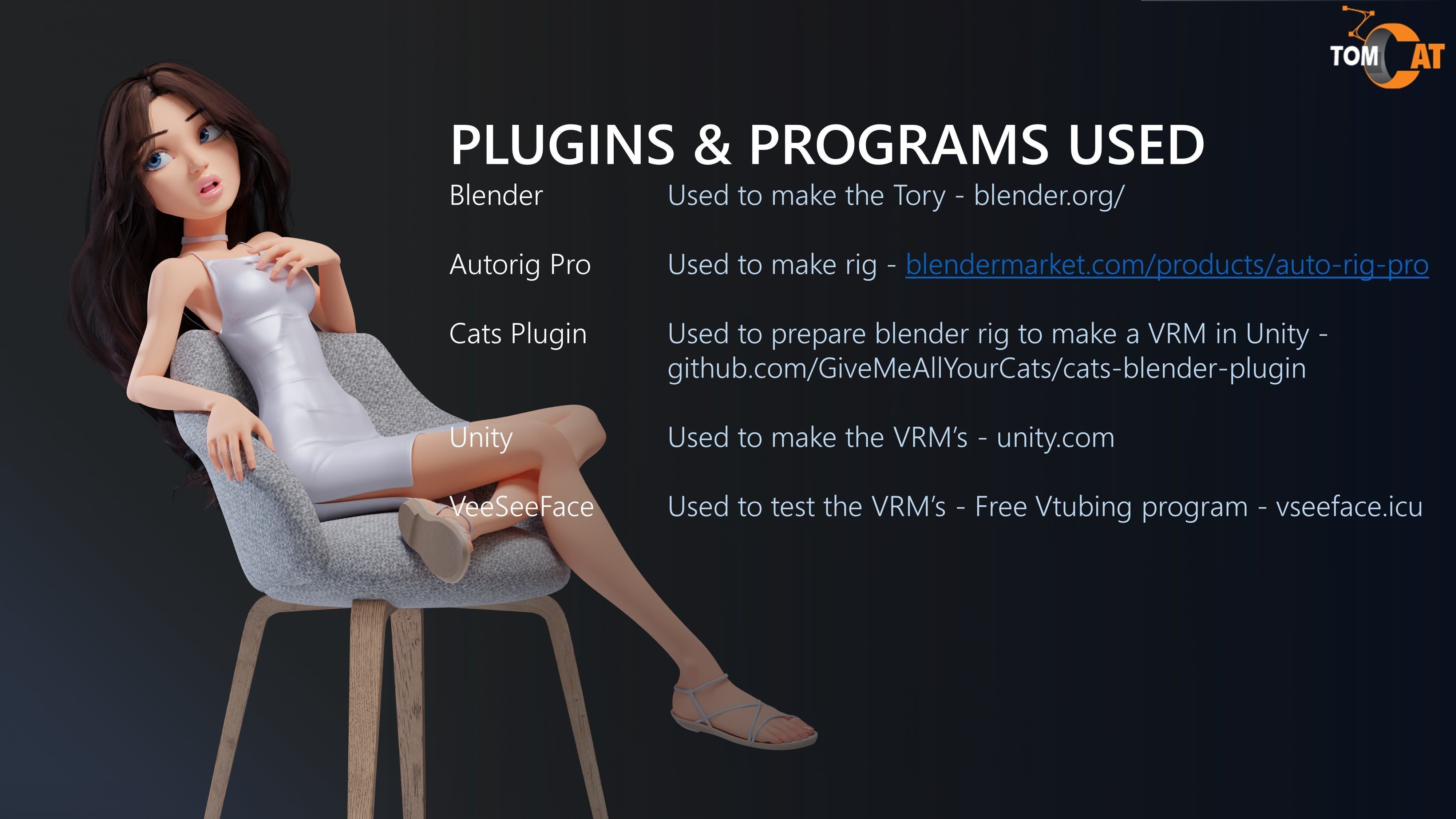 Tory Rigged Woman Character 3D model rigged | CGTrader