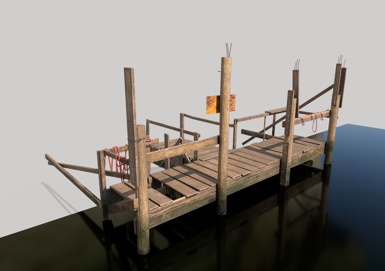 Wooden Pier 3D model | CGTrader