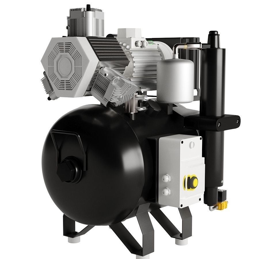 Cattani AC300 compressor module 3D model | CGTrader