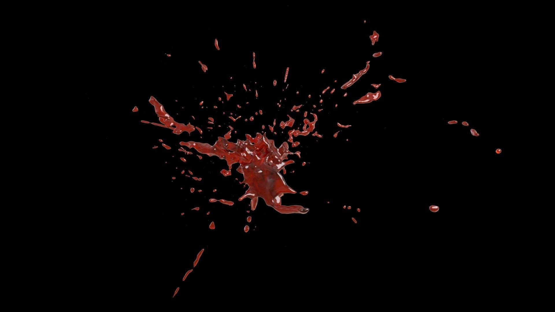 3D model Splash 1 VR / AR / low-poly | CGTrader