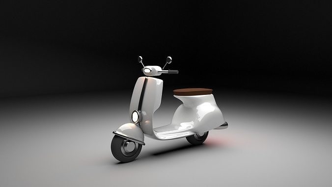 3D model Scooter 3D Model vespa VR / AR / low-poly | CGTrader