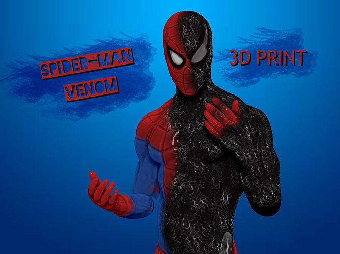 Spiderman Venom 3D model 3D printable | CGTrader