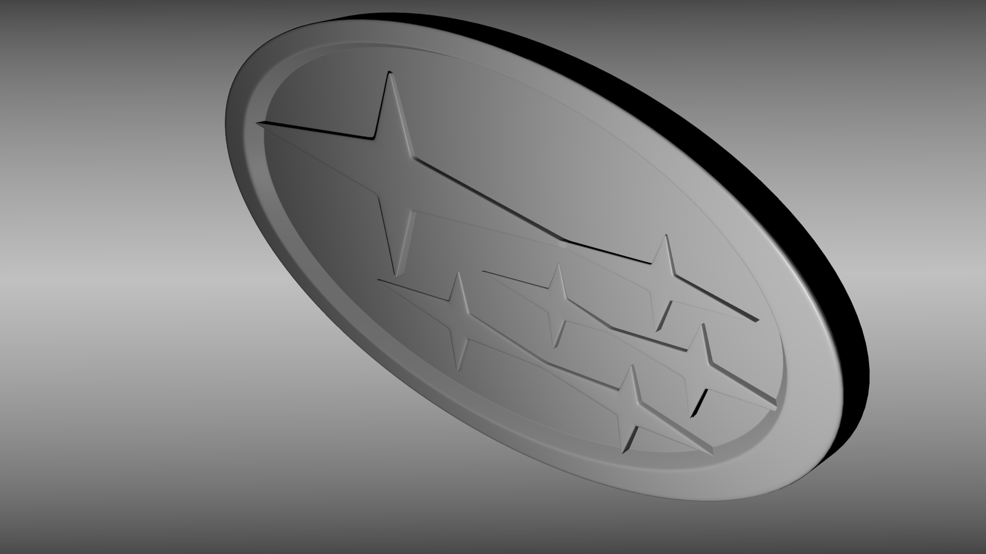 Subaru logo 3D model | CGTrader