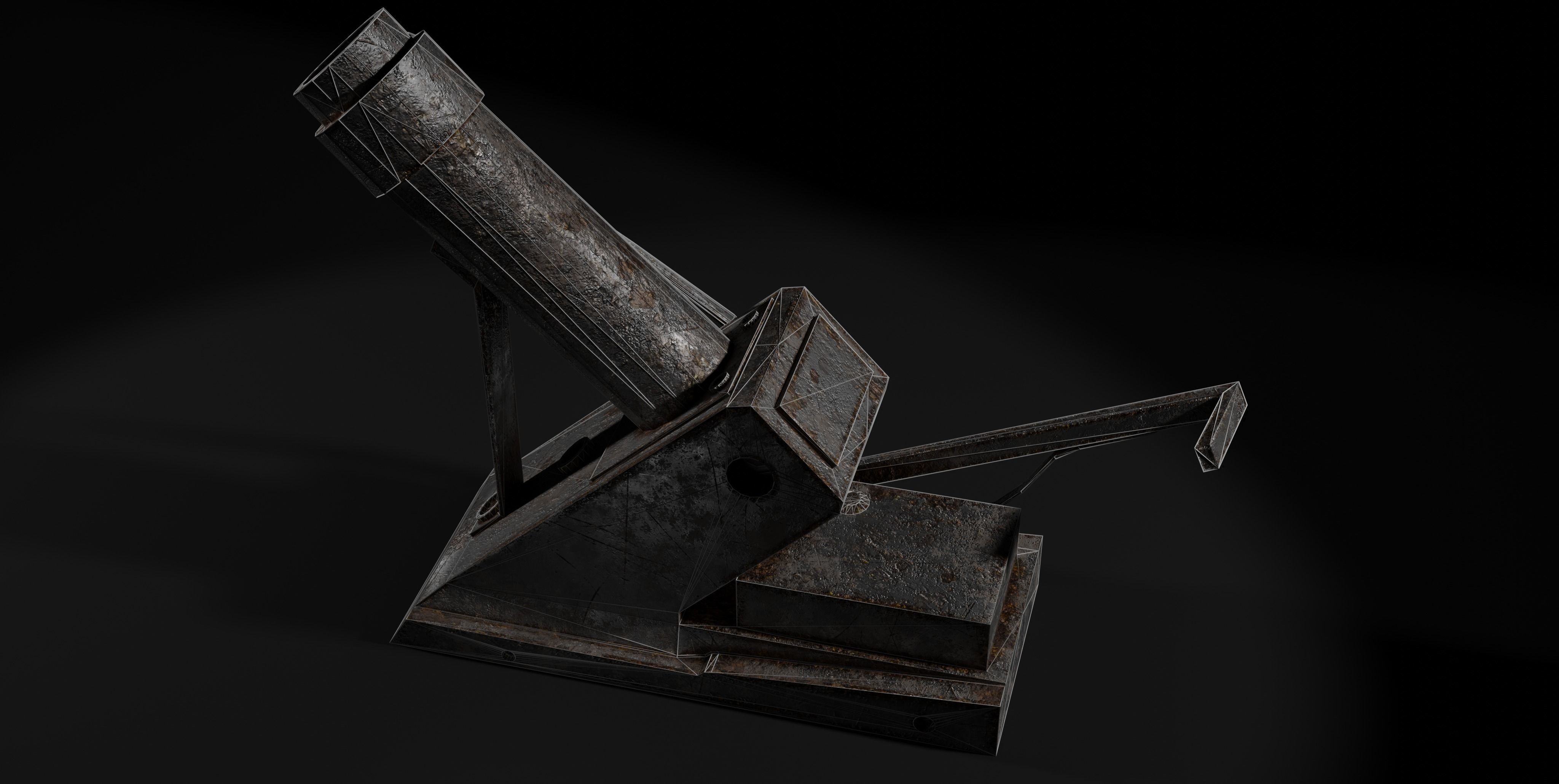 3D model Garland trench mortar VR / AR / low-poly | CGTrader