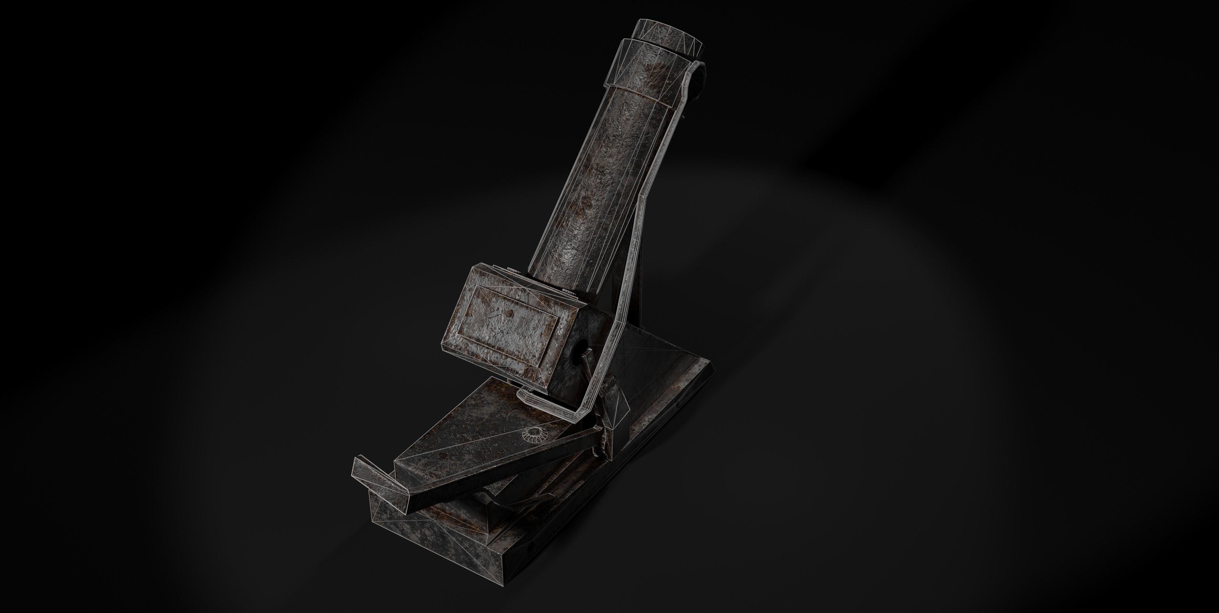 3D model Garland trench mortar VR / AR / low-poly | CGTrader