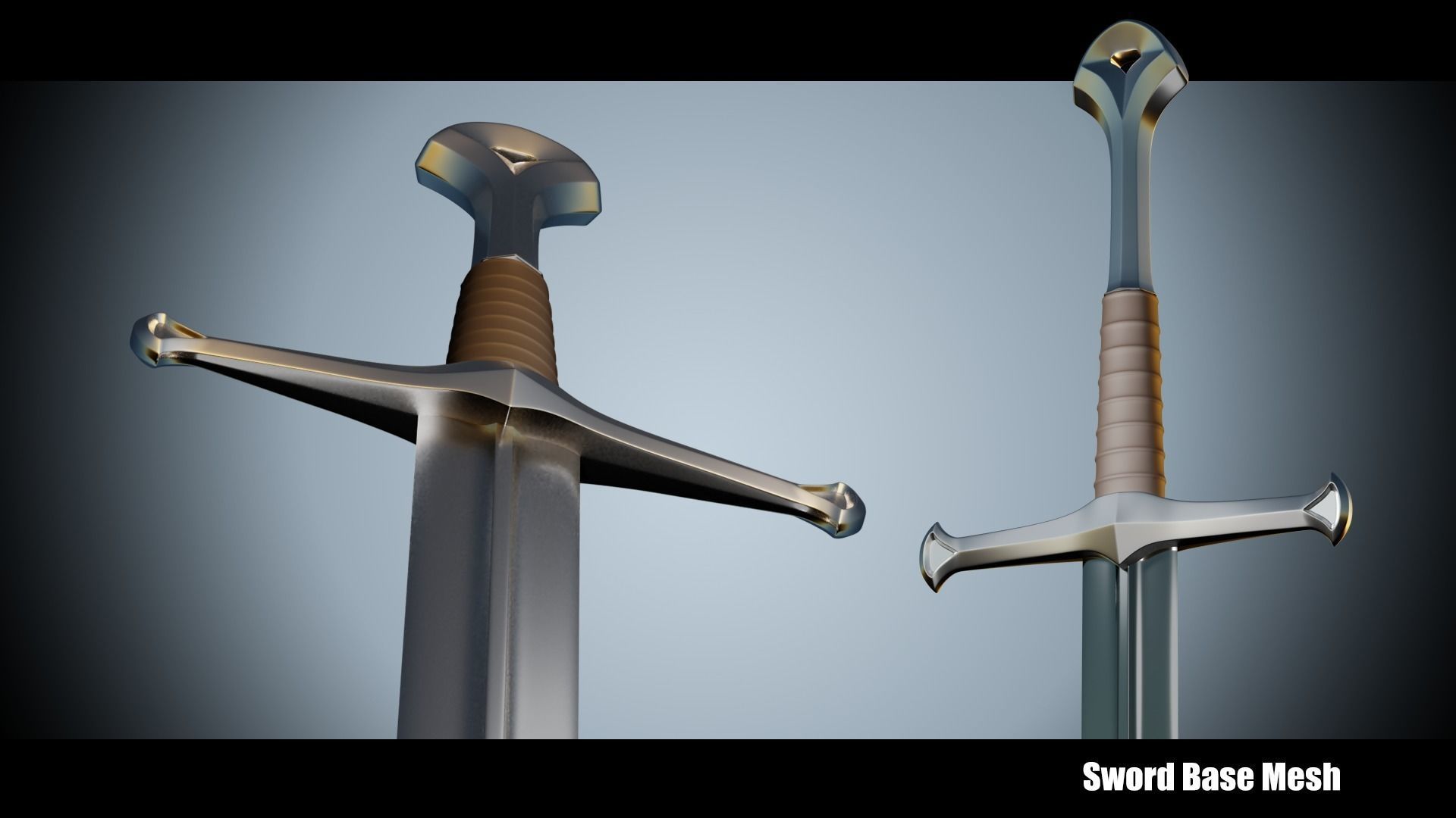 3D model Sword Base Mesh 03 VR / AR / low-poly | CGTrader