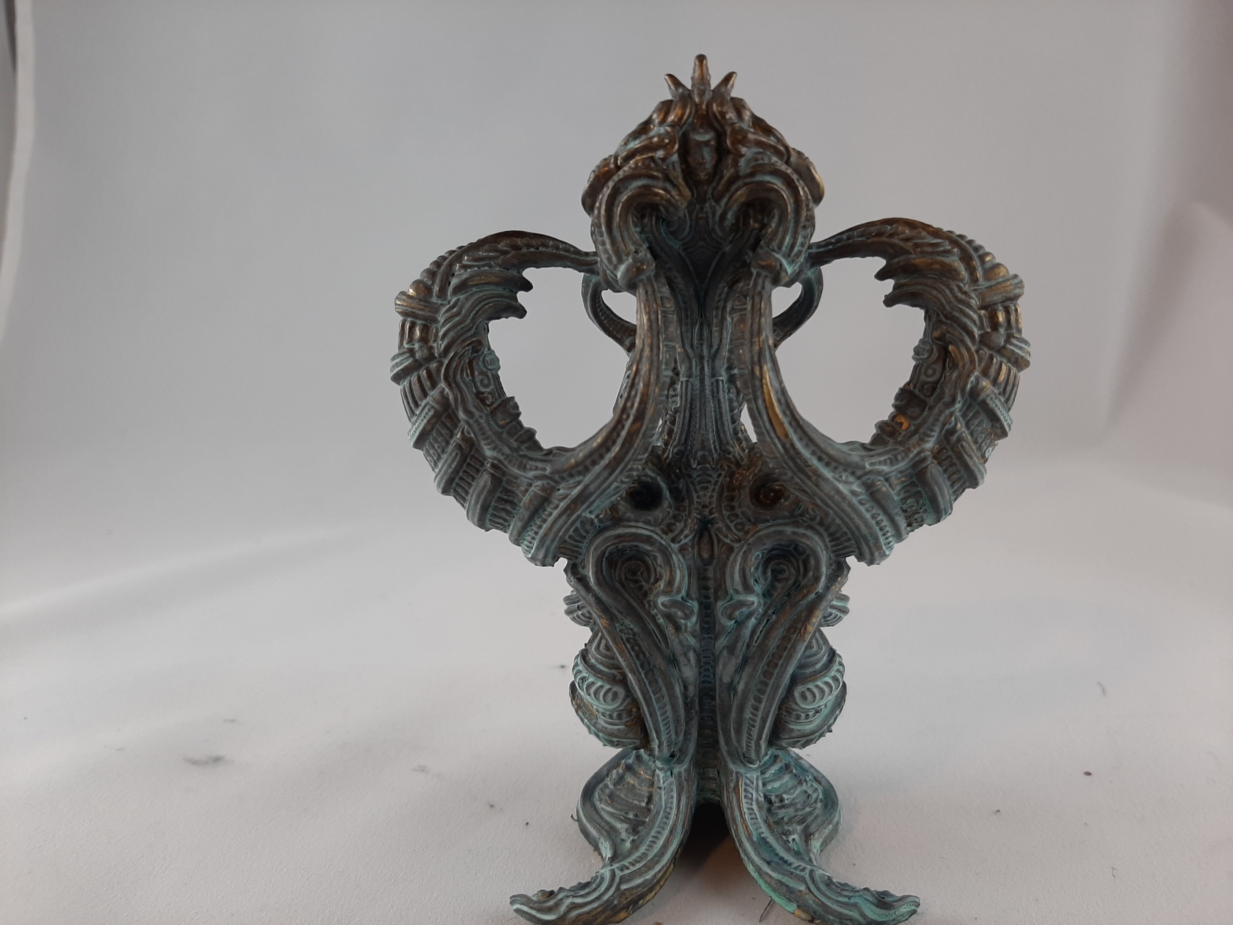 rise stl ornate bronze statue of dragon 3D model 3D printable | CGTrader