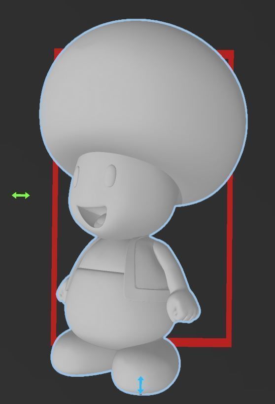 Toad - Kinopio - SUPER MARIO HI RES 3D PRINT FILE 3D model 3D printable ...