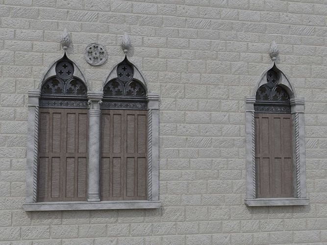 Medieval windows 3D model | CGTrader