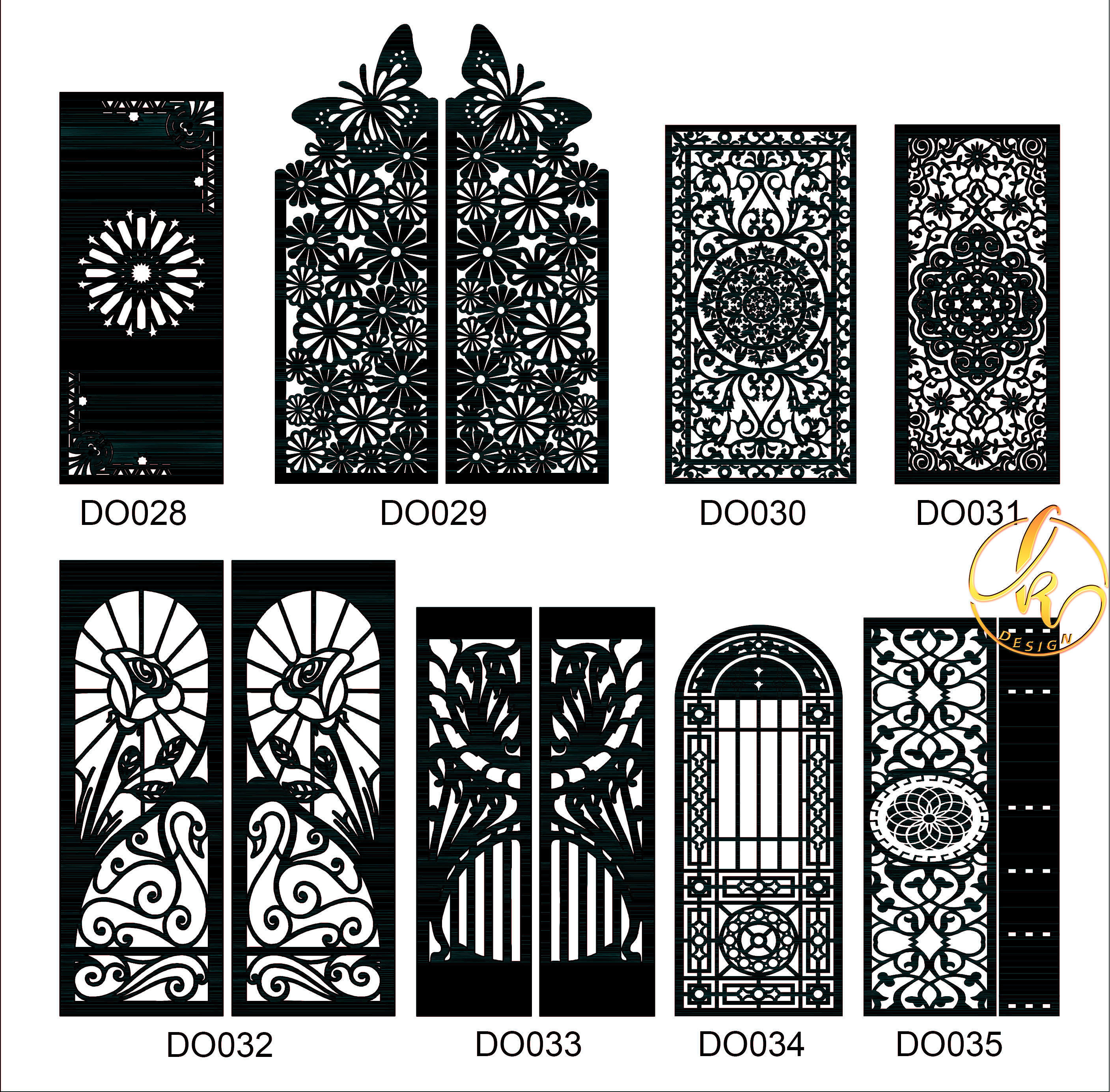 pro metal doors for cnc plasma vector 3D model 3D printable | CGTrader