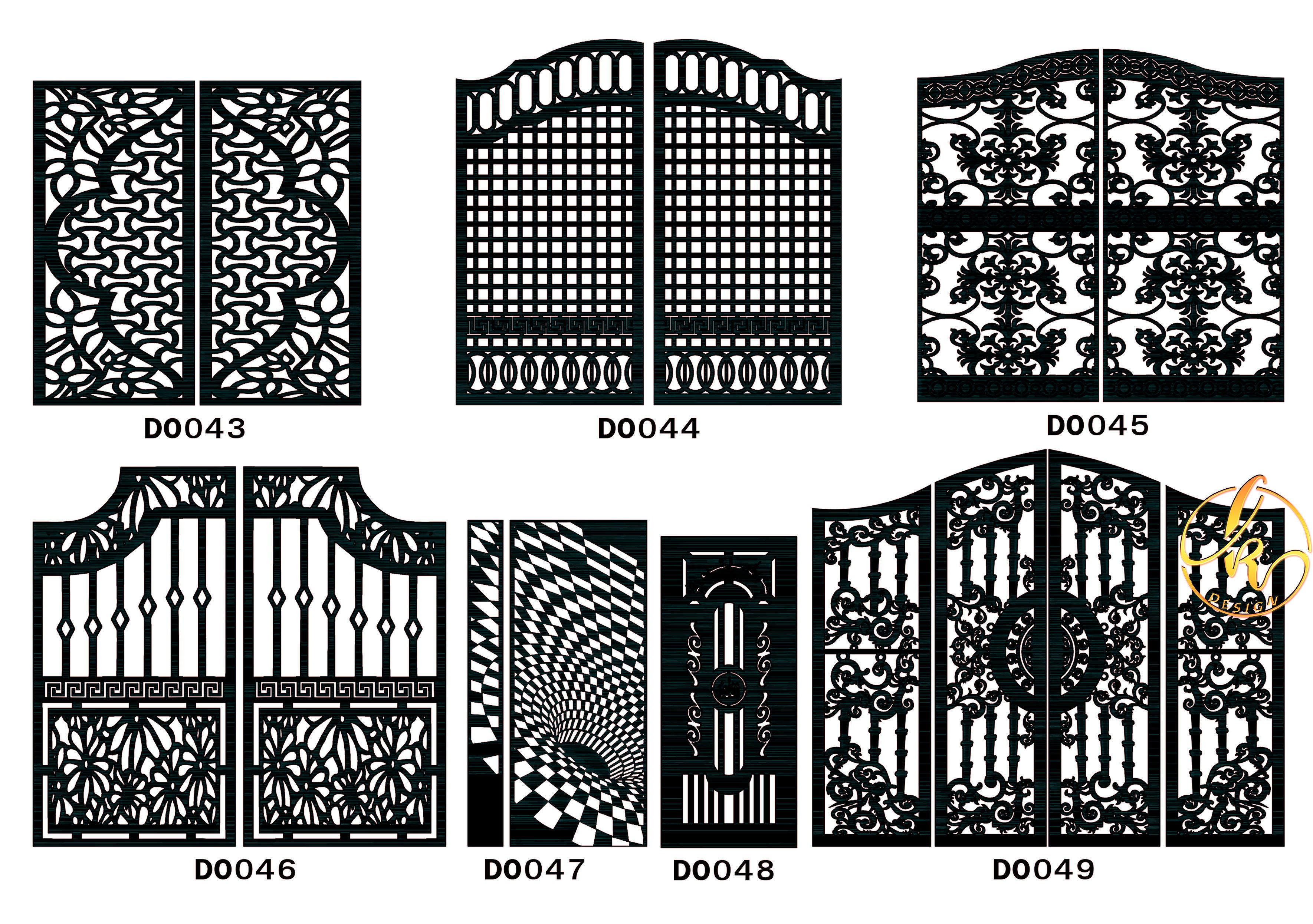 pro metal doors for cnc plasma vector 3D model 3D printable | CGTrader