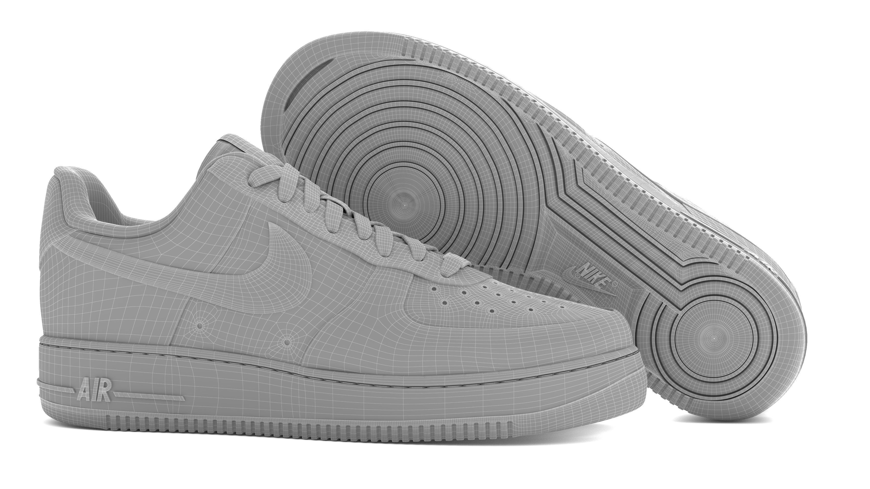 3D model Air Force 1 Low Nike PBR VR / AR / low-poly | CGTrader