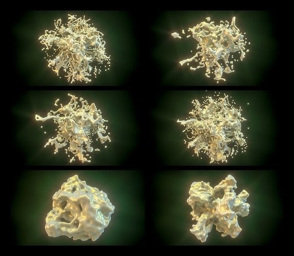 liquid explosion 3D model | CGTrader