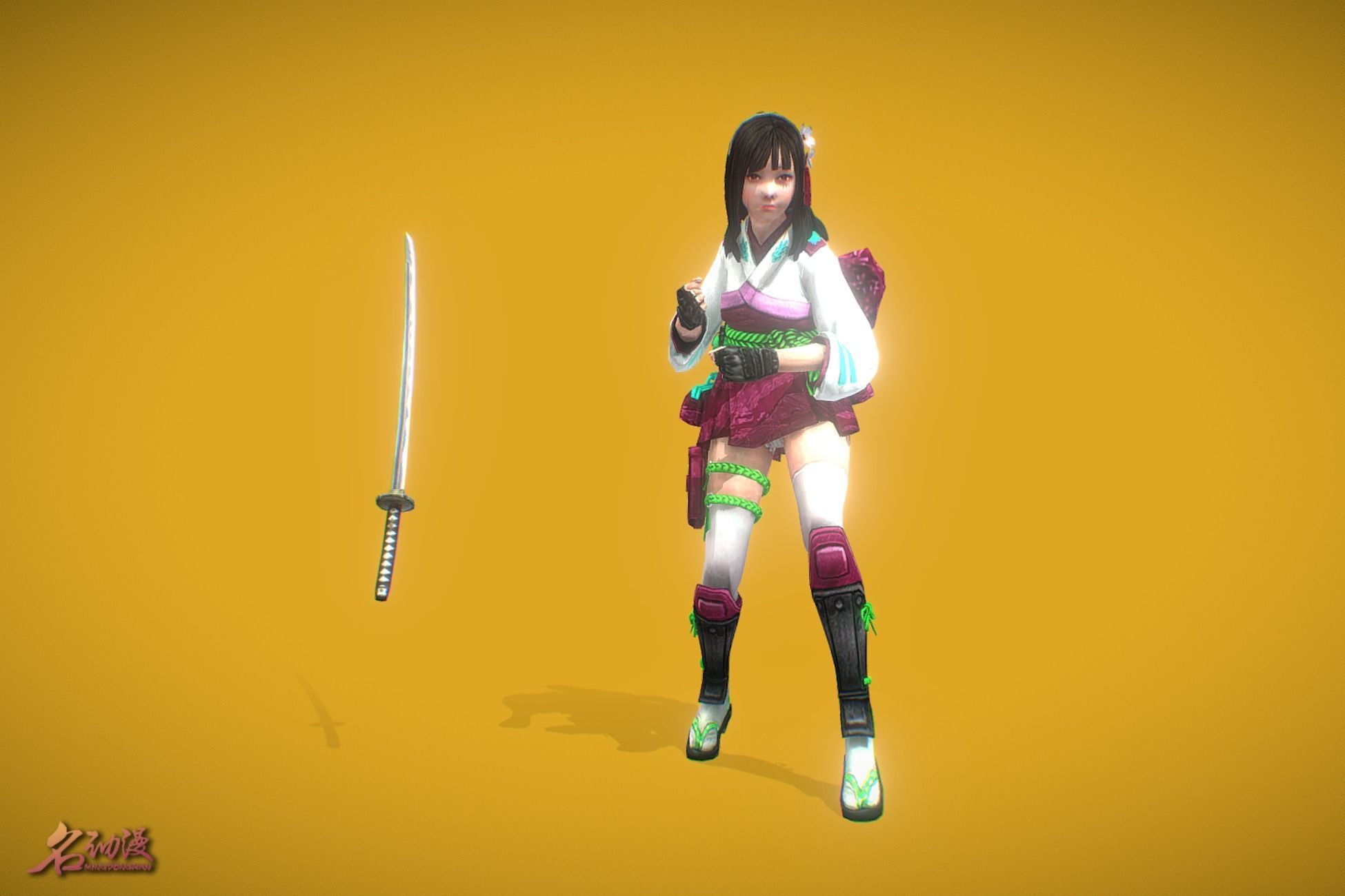 3D model Battle Royale Samurai VR / AR / low-poly | CGTrader