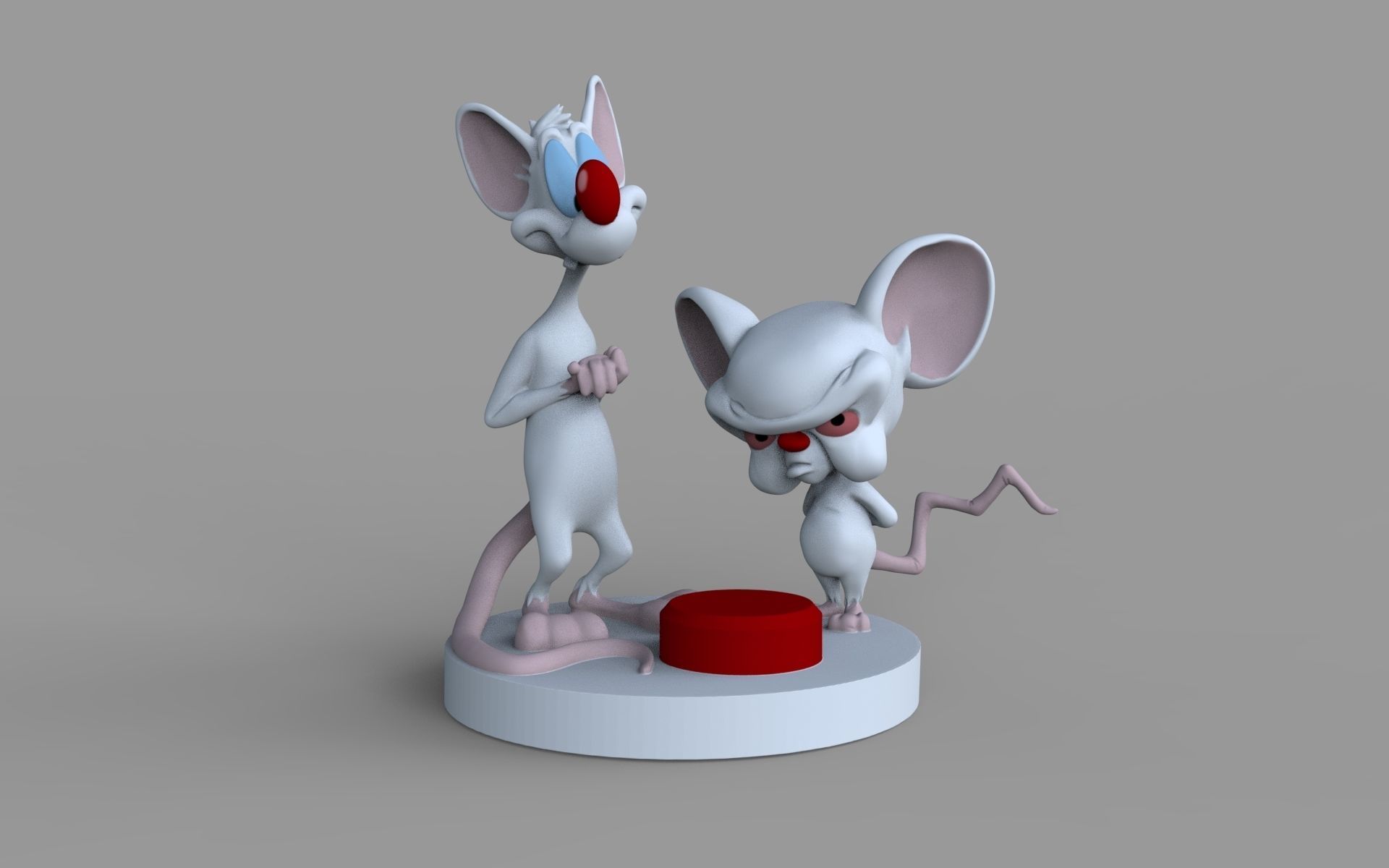 Pinky and The Brain 3D model 3D printable | CGTrader