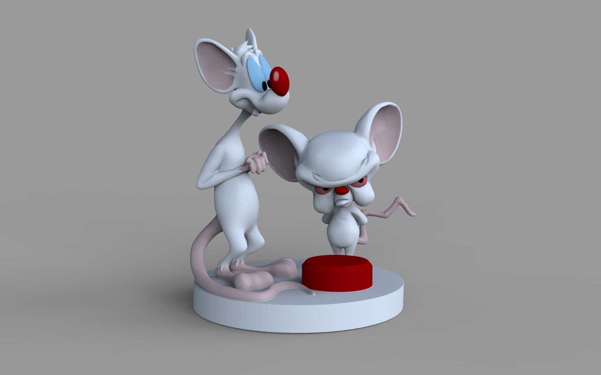 Pinky and The Brain 3D model 3D printable | CGTrader