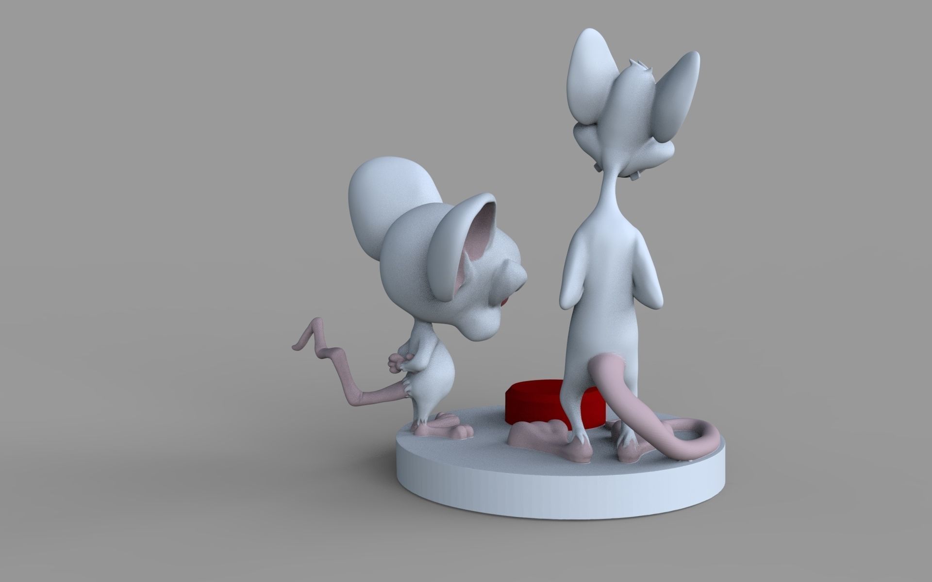 Pinky and The Brain 3D model 3D printable | CGTrader