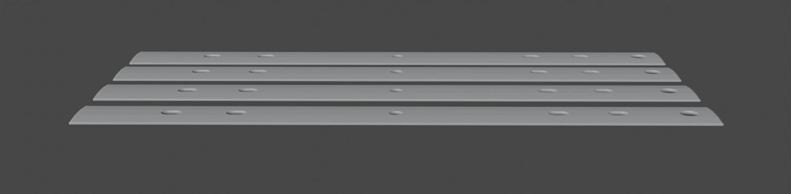 3D model Colored Plastic Rulers VR / AR / low-poly | CGTrader