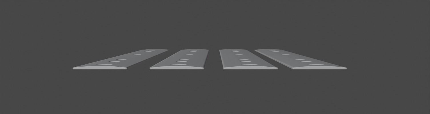 3D model Colored Plastic Rulers VR / AR / low-poly | CGTrader