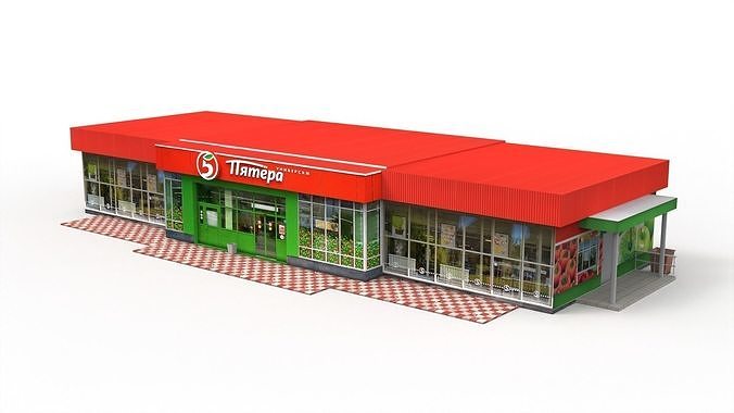 Supermarket free VR / AR / low-poly 3D model | CGTrader
