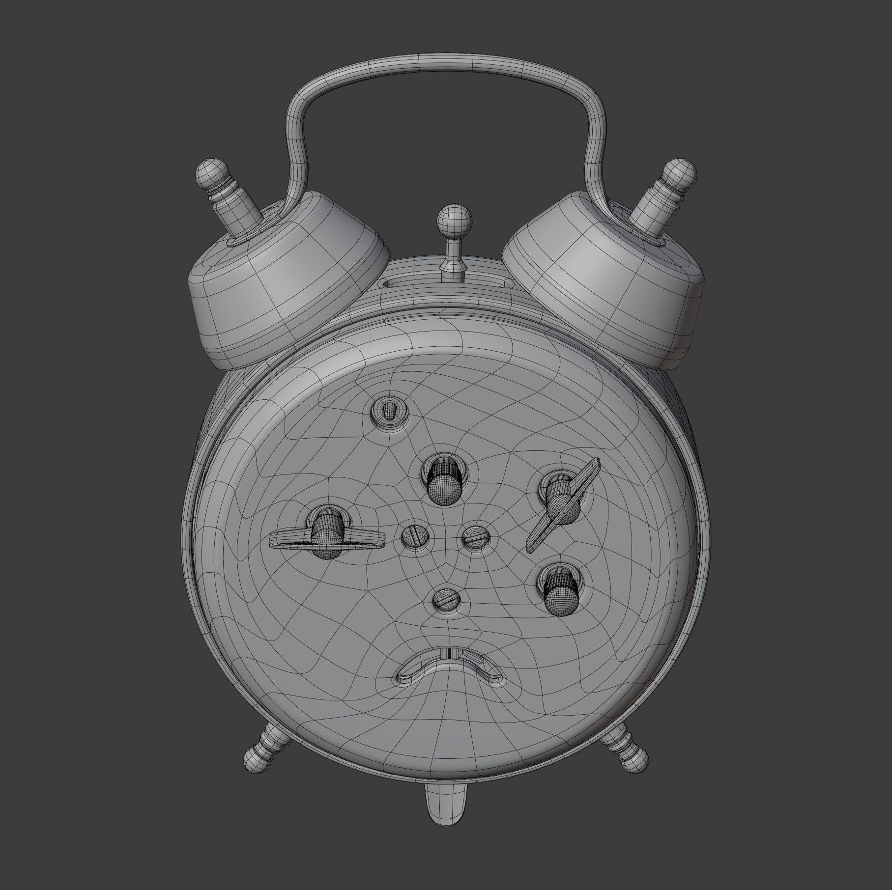 Pecking Chicken Wind Up Alarm Clock 3D model | CGTrader