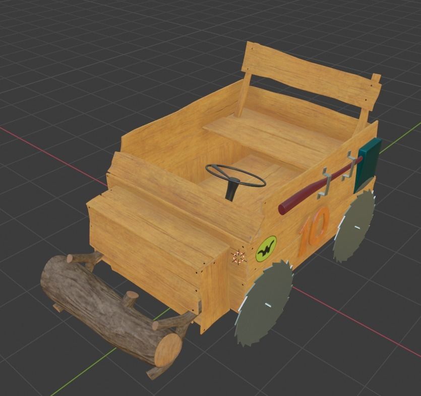 3D model Race Car 10 Sawtooth in the Buzzwagon VR / AR / low-poly ...