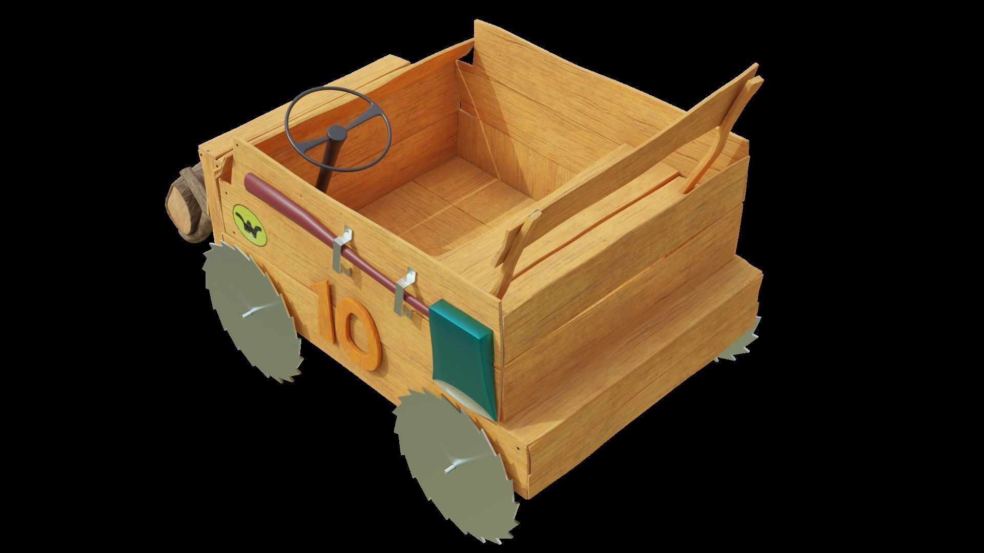 3D model Race Car 10 Sawtooth in the Buzzwagon VR / AR / low-poly ...