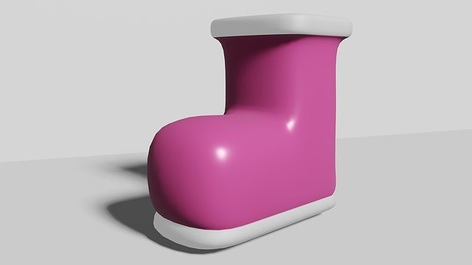 Cartoon boot- shoes 3D model | CGTrader