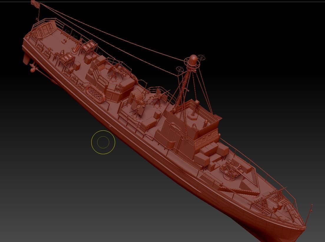 110ft SC-497 1945 3D model rigged | CGTrader