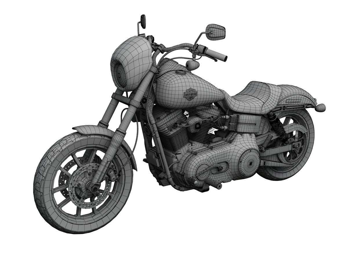 Harley-Davidson FXDL Dyna Low Rider S 2016 3D model | CGTrader