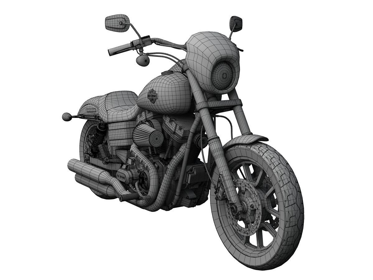 Harley-Davidson FXDL Dyna Low Rider S 2016 3D model | CGTrader